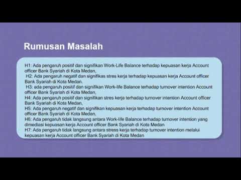 review artikel "Kepuasan Kerja sebagai Variabel Intervening Pada Pengaruh Work-Life Balance dan..."