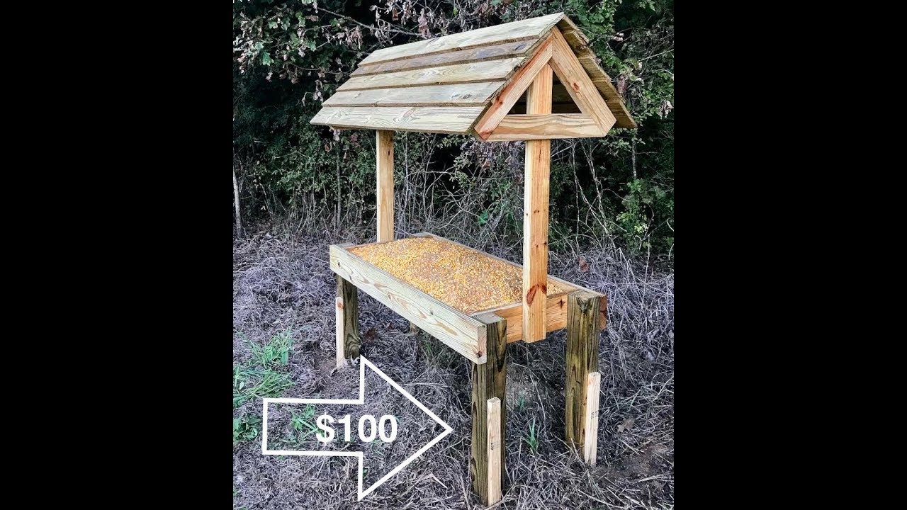21 Homemade Deer Feeder Plans You Can Make On A Small Budget – The Self ...