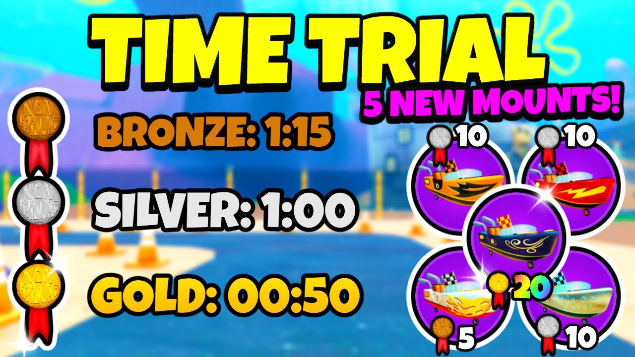 BOAT SCHOOL TIME TRIAL! | Roblox SpongeBob Simulator