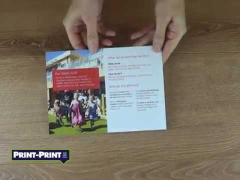 A5 Half Folded Leaflet