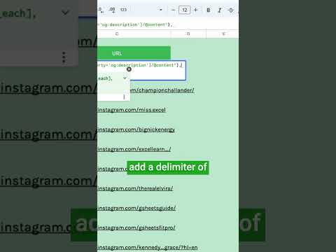 Scrape Instagram Follower Count in Google Sheets
