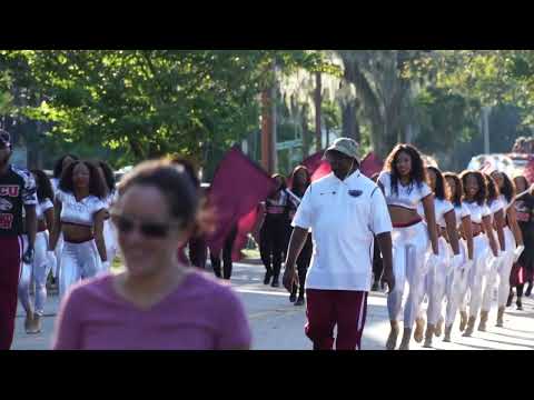 NCCU Sound Machine steps off at Marion High School's Homecoming Parade 2016