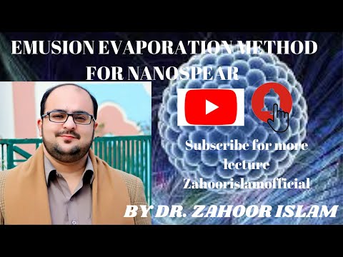 Emulsion evaporation method of nanospare