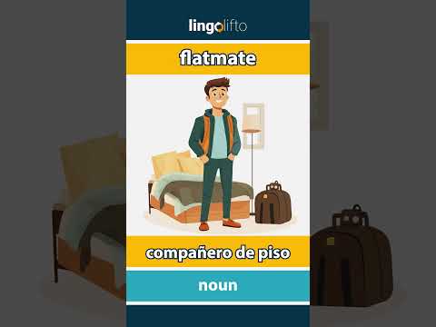 🇬🇧🇪🇸 flatmate - compañero de piso : learn English : aprendamos inglés : vocabulary builder