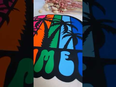 Sommerlicher Einkaufsbeutel mit #ironon Resten von #cricut geplottet! #plotten #shots #diy #plotter