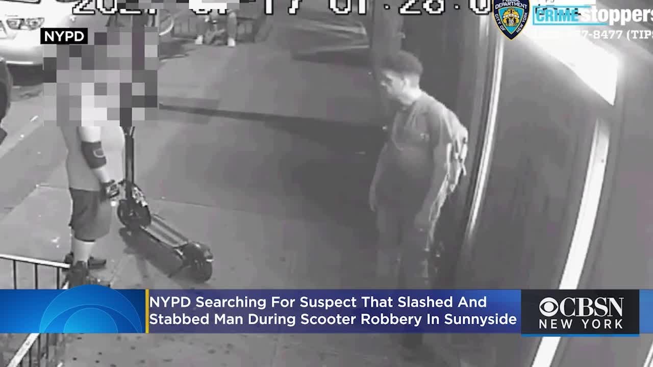 Caught On Video: Man Slashed, Stabbed During Scooter Robbery In Sunnyside
