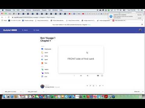 Quizlet words in the right order