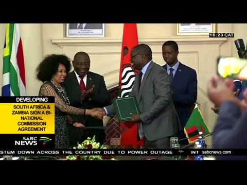 South Africa, Zambia sign a commission for cooperation agreement