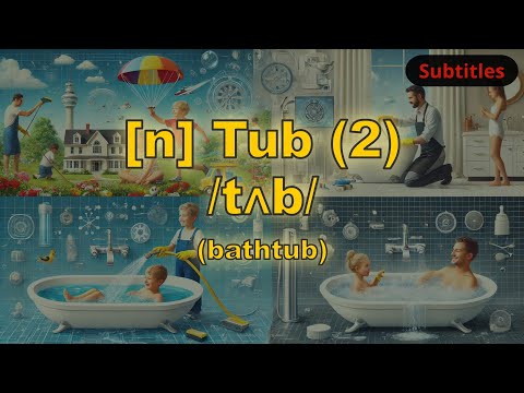 [n] Tub meaning (bathtub) with 5 examples