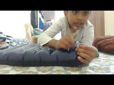 balloon pillow showing my son