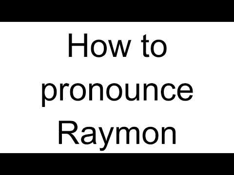 How to Pronounce Raymon (English)