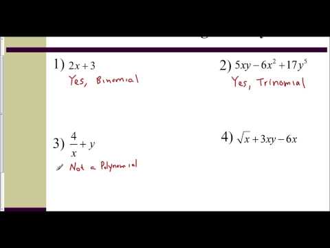 Lesson 6.1: Classifying Polynomials and Closure Property – MS. CABRERA ...