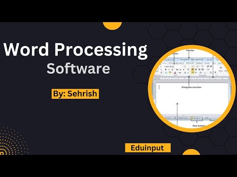 Word Processing Software | Features of word processing software