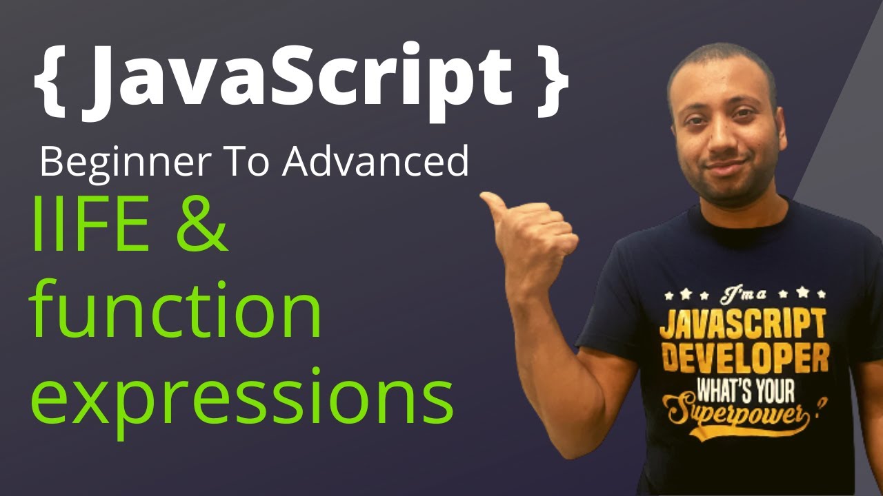 javascript bangla tutorial 33 : IIFEs and function expression
