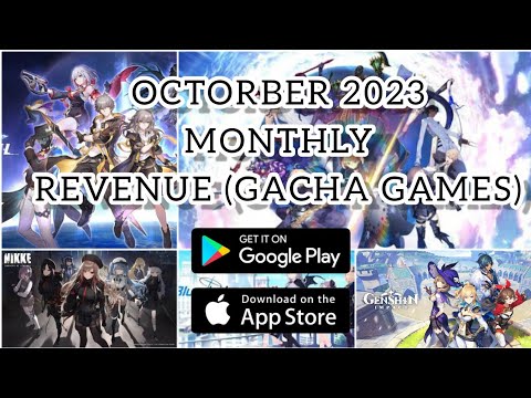 Top 10 Highest Earning Gacha games (Monthly revenue octorber 2023)