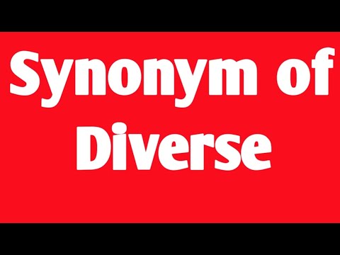 synonym of diverse । synonym and antonym word in english । english grammar । similar word in english