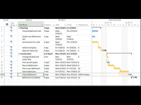 MS Project - Adding Predecessors