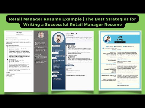 Retail Manager Resume Example | The Best Strategies for Writing a Successful Retail Manager Resume
