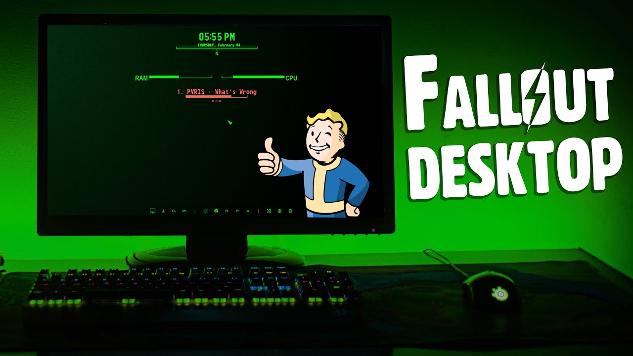 Fallout Themed Desktop Setup - Make Windows Look Better