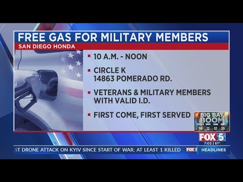 Free Gas For Military Members