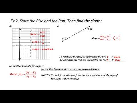 Relations lesson 5 - slope of a line