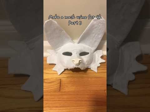 Make a mask for 4k w/me part 3 #polytherian #therian #maskmaker #maskmaking #mask