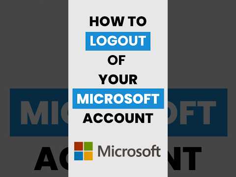 #howto Logout of Your Microsoft Account #tutorial #microsoft