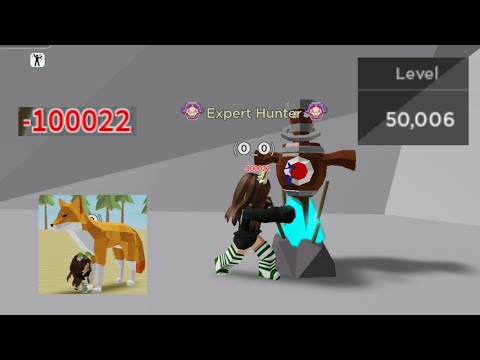 Level 50k in Animal Simulator (100k damage)