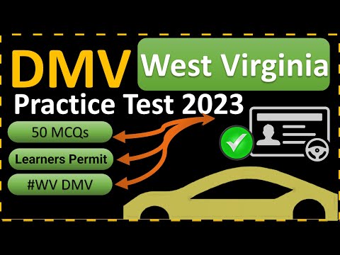 WV DMV Practice test 2023 West Virginia Learners Permit Test (50 Questions Answers)