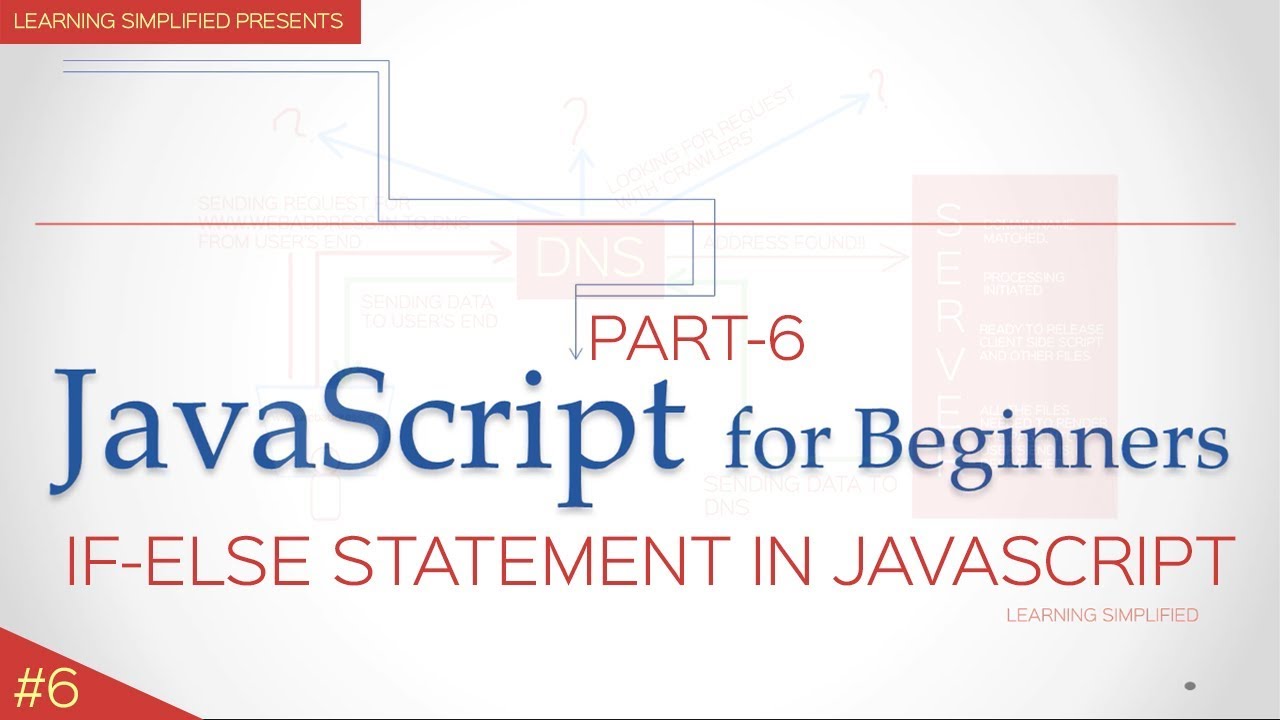 JavaScript Tutorial for Beginners #6- If-else conditional statement