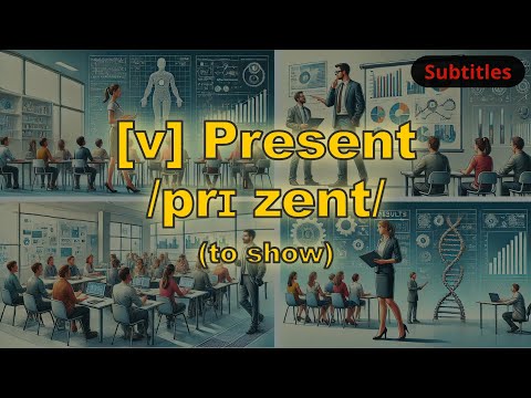 [v] Present meaning (to show) with 5 examples