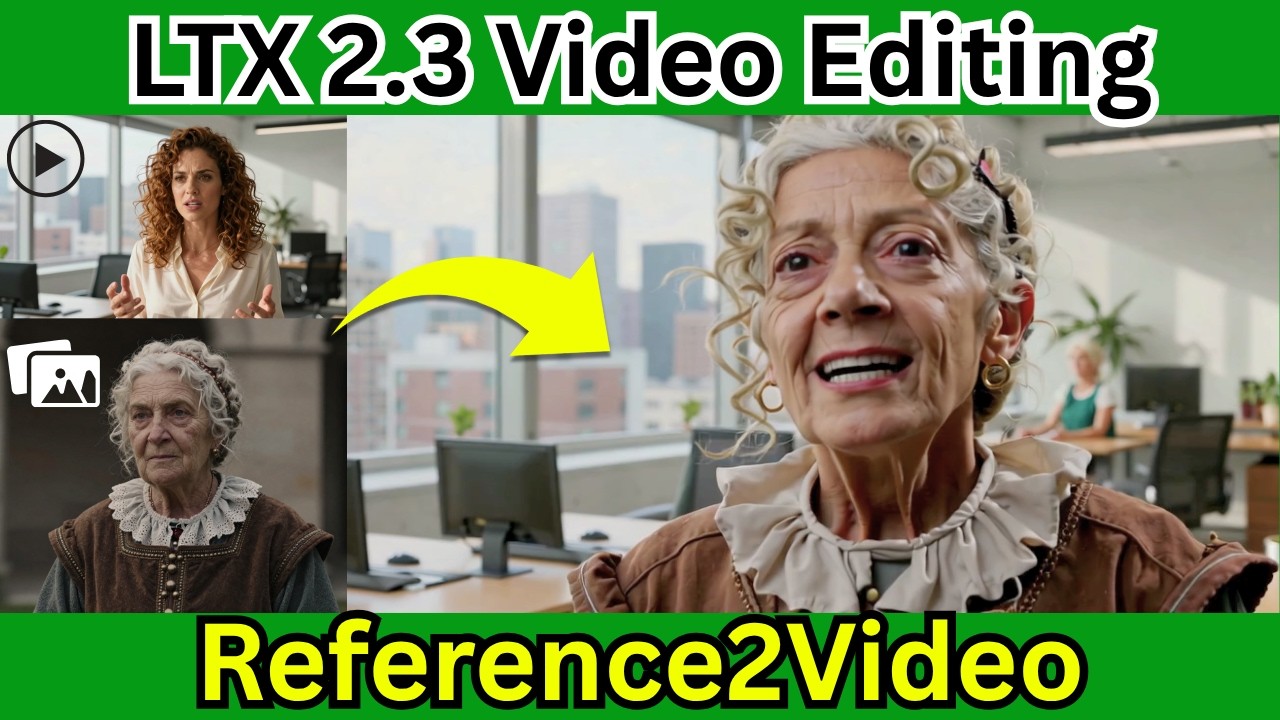 LTX 2.3 Reference2Video V2V Video Editing LoRA - ComfyUI Examples and Usage Walkthrough