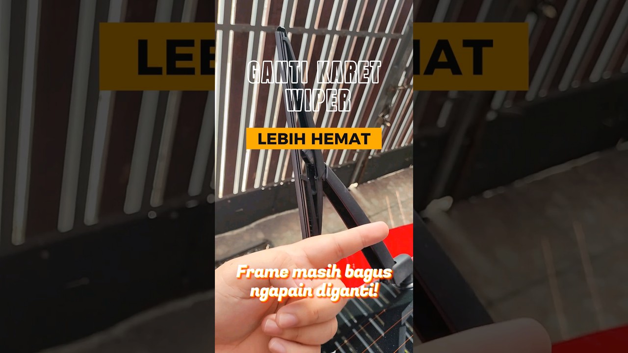 IT TURNS OUT YOU CAN JUST REPLACE THE WIPER RUBBER. It's definitely more economical!