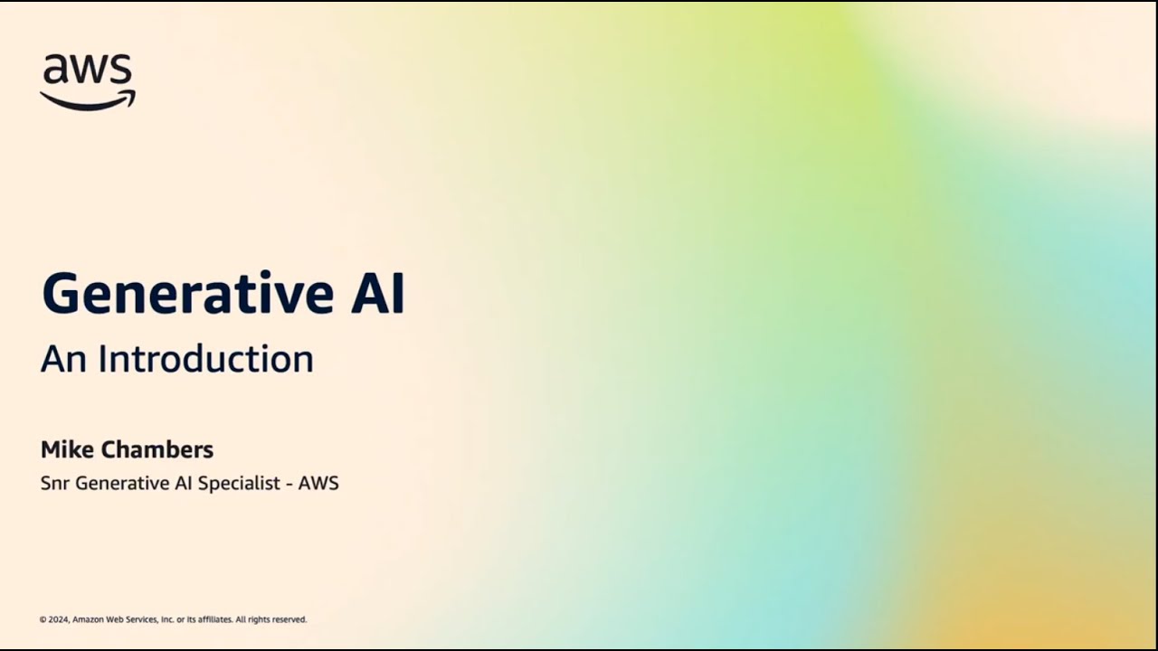 Introduction to Generative AI | AWS Events