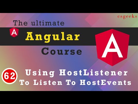 Learn Angular 9 Tutorial 62 Using HostListener to Listen to Host Events - Mind Luster