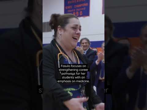 NJ Science Teacher Receives $25K #MilkenAward | #shorts