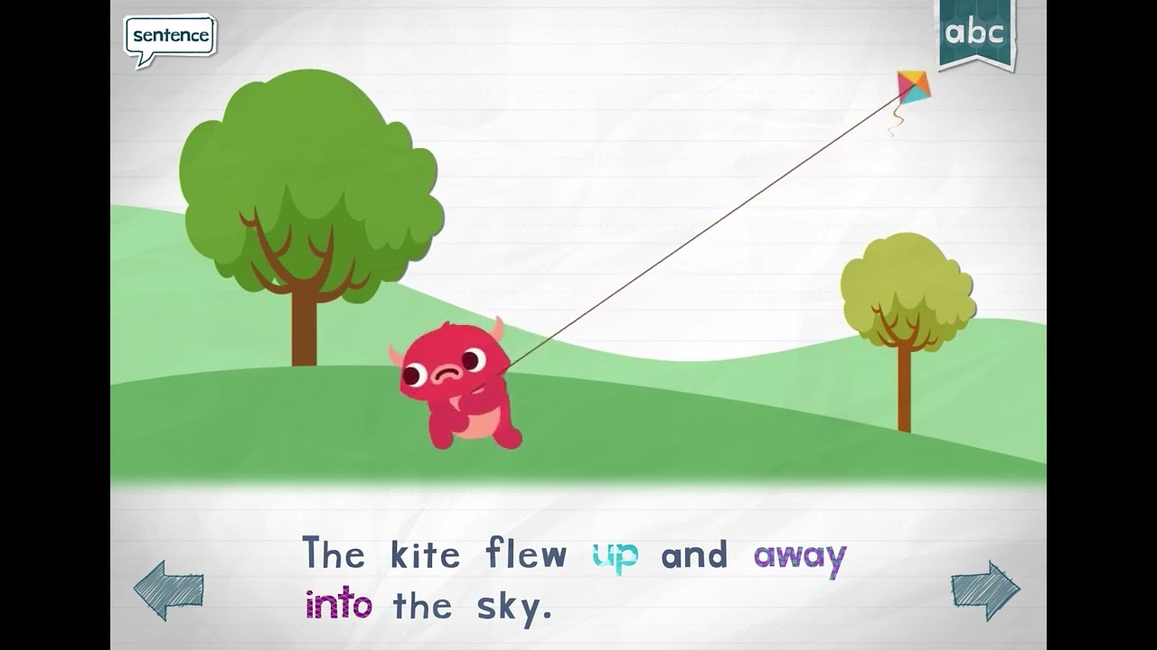 Endless reader “away” (with text and narration)