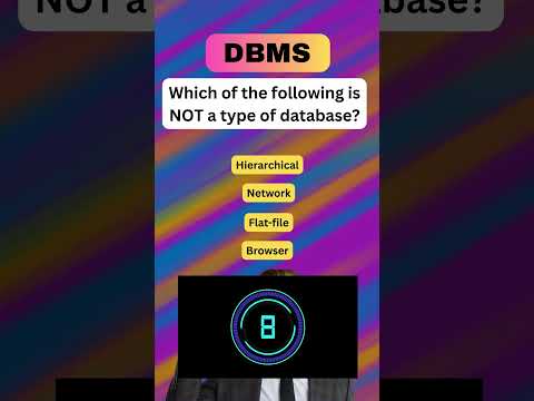 PT6: DBMS MCQ: Introduction to DBMS #quiz #databaseconcepts #computerscience