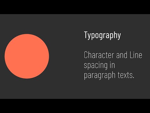 Typography: Character Spacing and Line Spacing, aka. Kerning and Leading.
