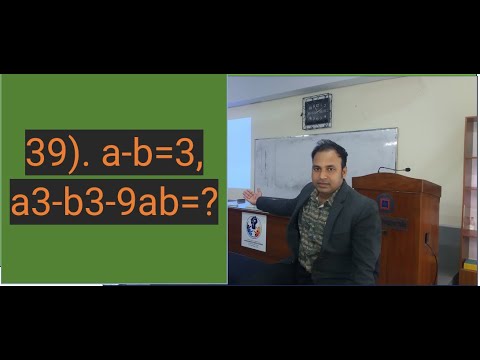 39) a-b =3, a3-b3-9ab =?