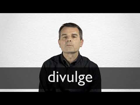 DIVULGE definition and meaning | Collins English Dictionary