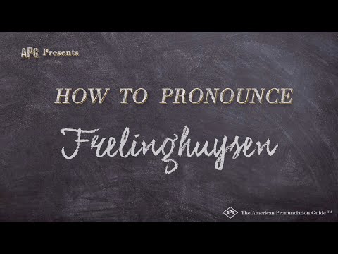 How to Pronounce Frelinghuysen (Real Life Examples!)