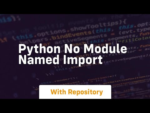 python no module named import