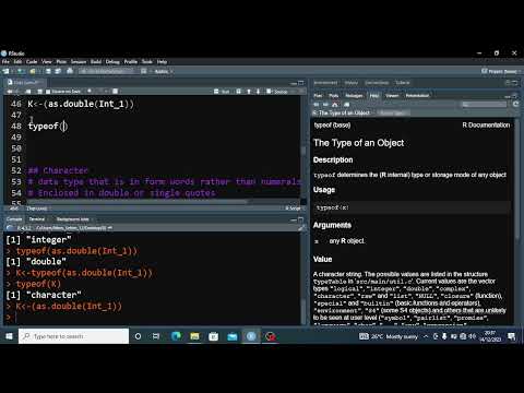 R Data types