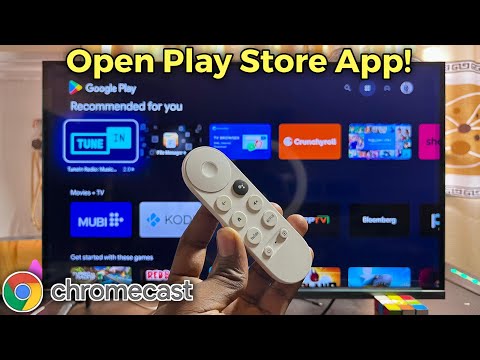 How to Open Google Play Store on Chromecast With Google TV!