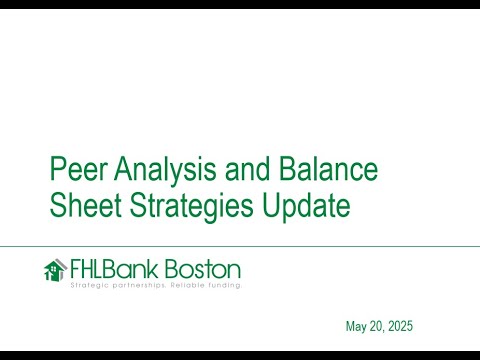 Peer Analysis and Balance Sheet Strategies Update May 2025