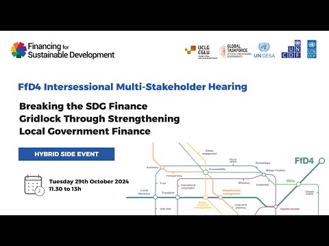 FfD4 Hearing: Side Event on Local Government Finance