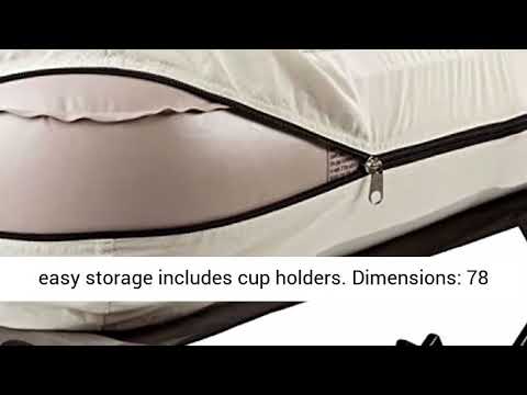 Coleman Camping Cot, Air Mattress, and Pump Combo | Folding Camp Cot and Air Bed with Side Tables