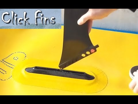 Click Fins for inflatable SUP and Surfboards with Air7 US fin box!