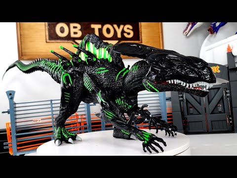 Xenomorph Spinosaurus Hybrid Toy! Alien and Jurassic World Hybrid Custom Creation, Dinosaur / Xeno